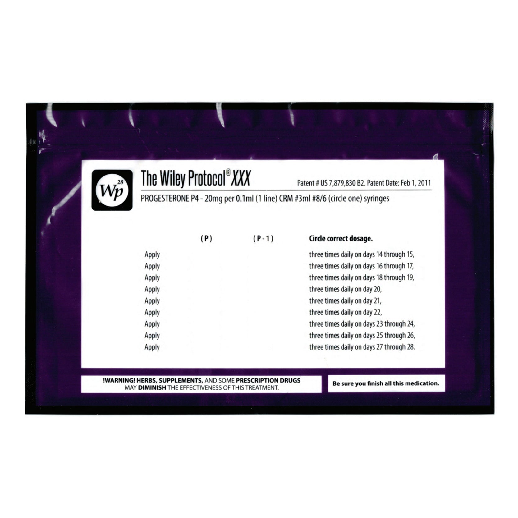 Progesterone P4 Bags Triple X - Purple (50 Per Pack) – Wiley Systems