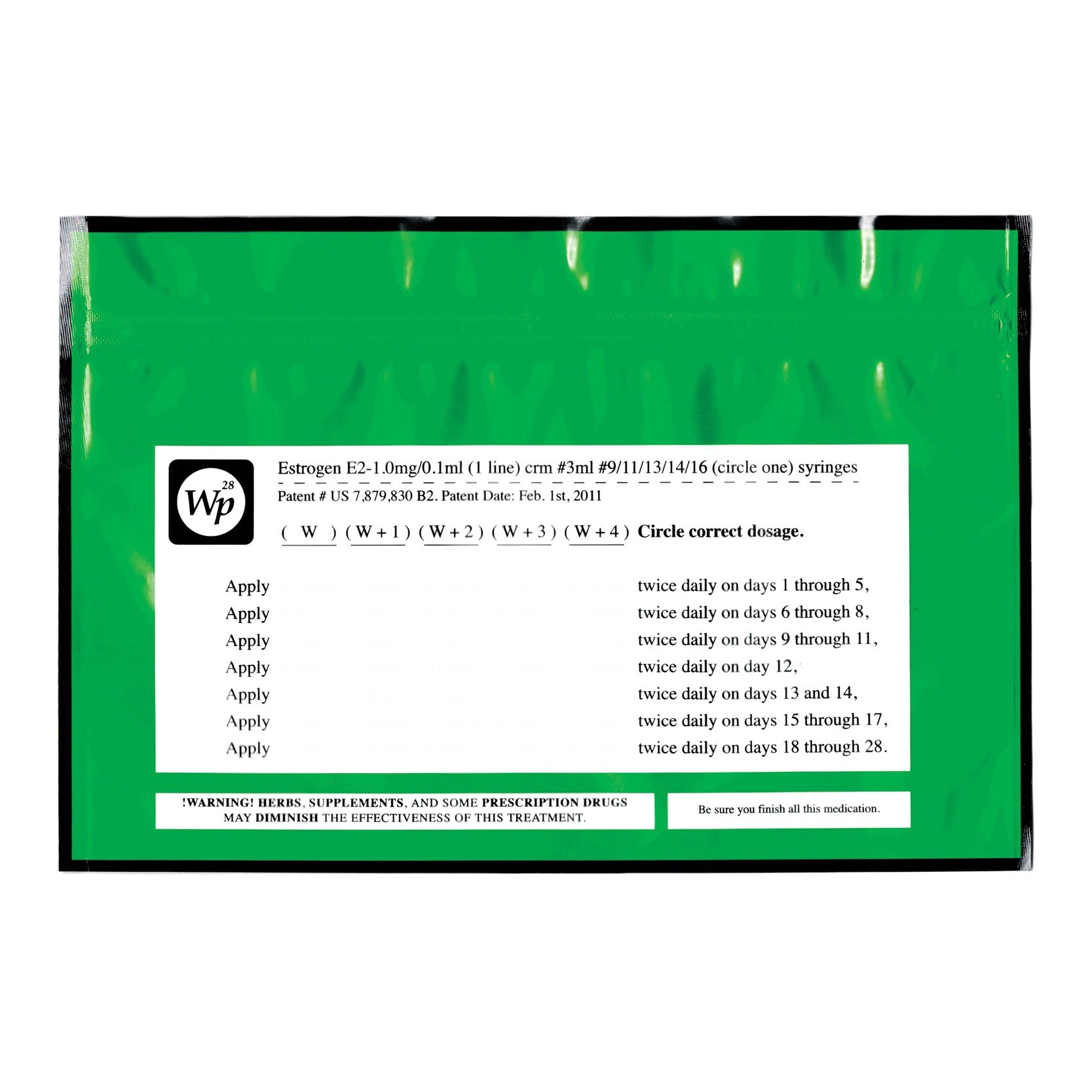Estrogen E2 Bags - Green (50 Per Pack) – Wiley Systems